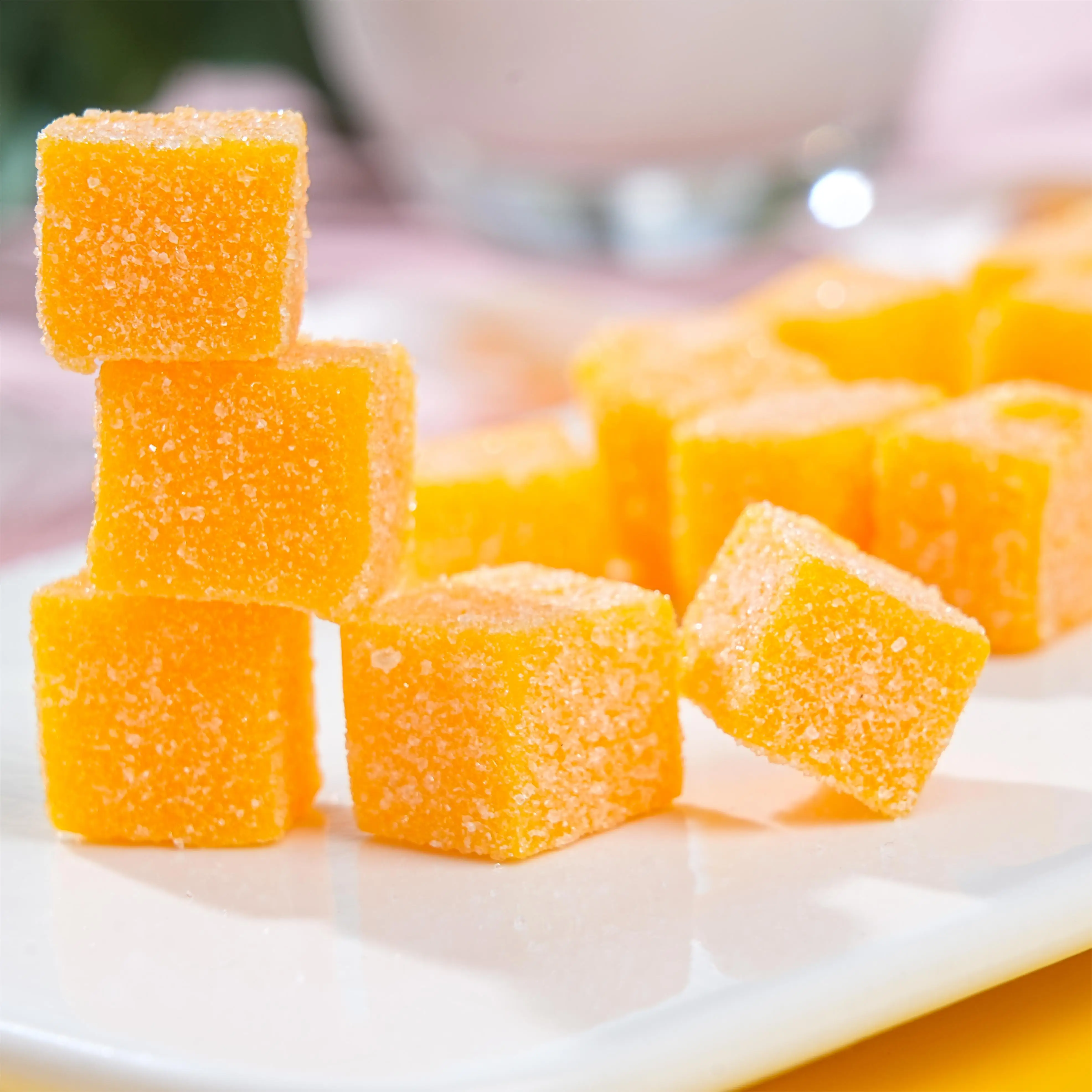 Mango Cube Gummy Candy Candy Sweets Gummy Chinese Sweets| Alibaba.com