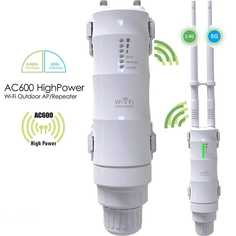 600mbps 1200mbps Wifi Repeater - Long Range Outdoor Signal Booster