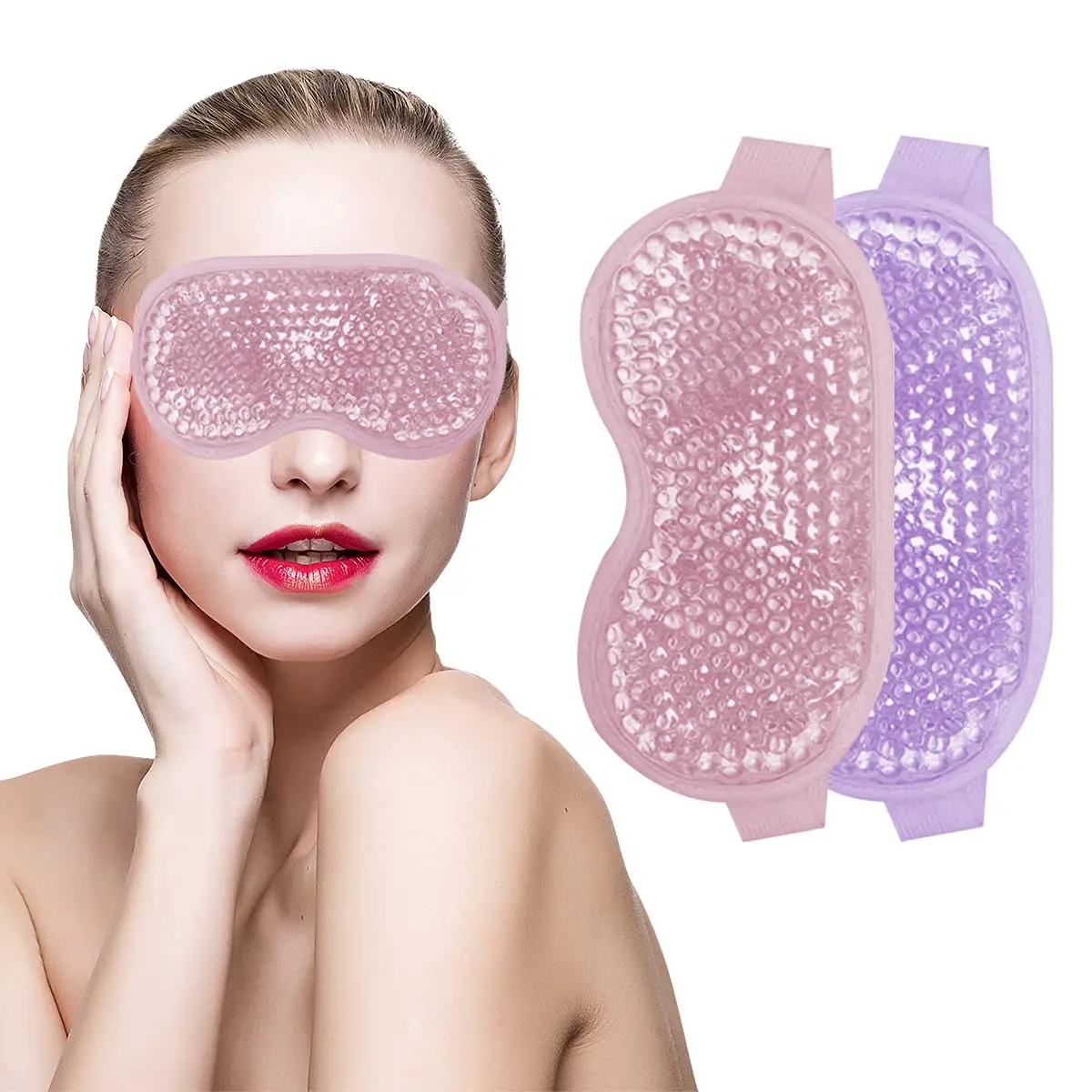 New Products 2023 Logo Cooling Bead Eye Mask With Microwave Gel Pack ...