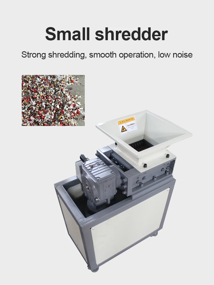 Rubber Plastic Metal Shredder Small Plastic Shredder Machine Double ...