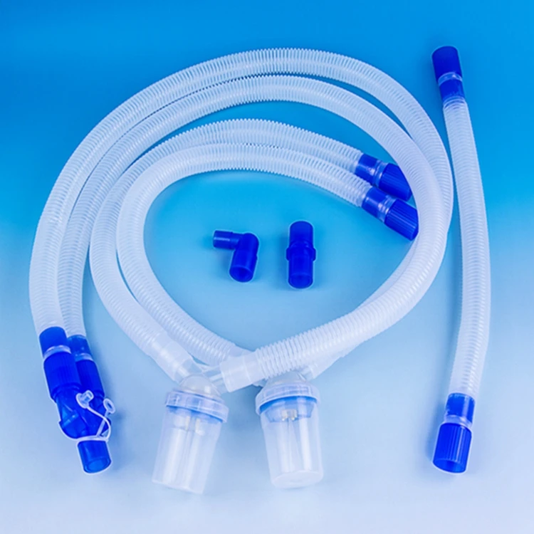 Adult Breathing Circuit with 2 Water Traps - Emedical