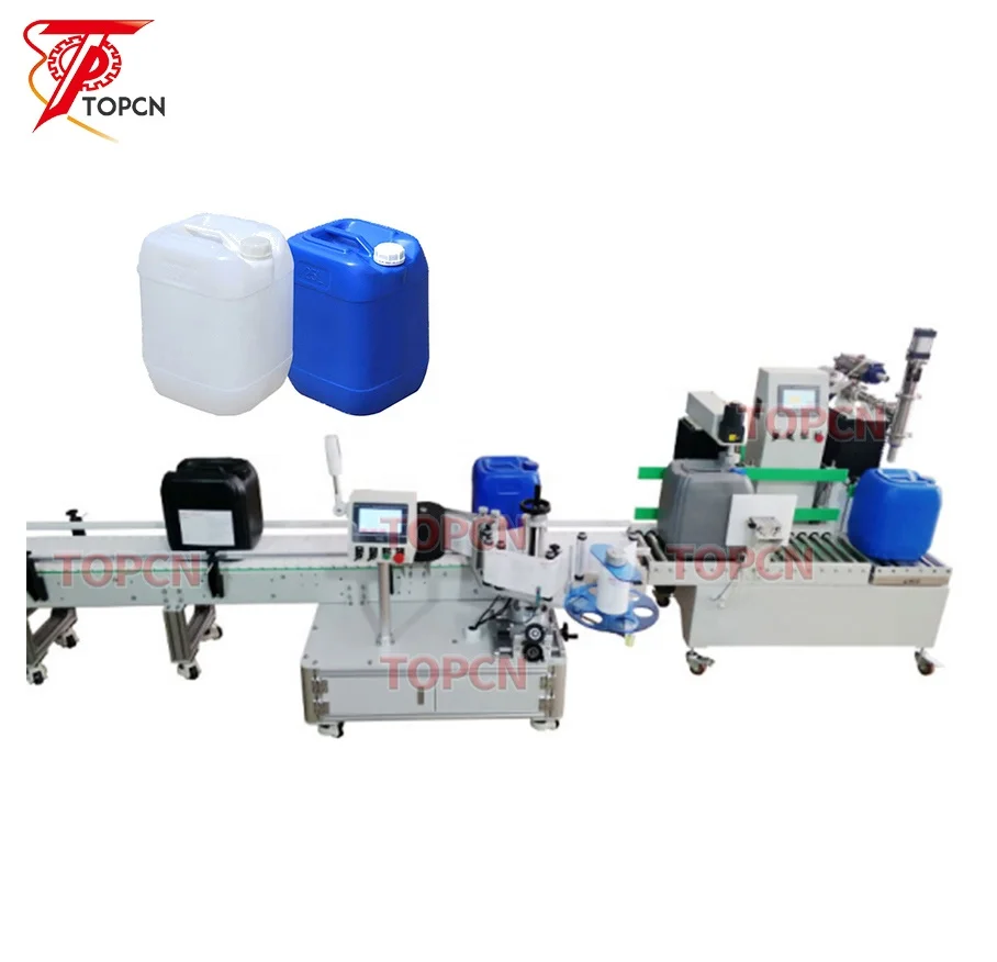 Dish Washing Liquid Filling Machines 18L 20L 25L Plastic Jerry Can ...