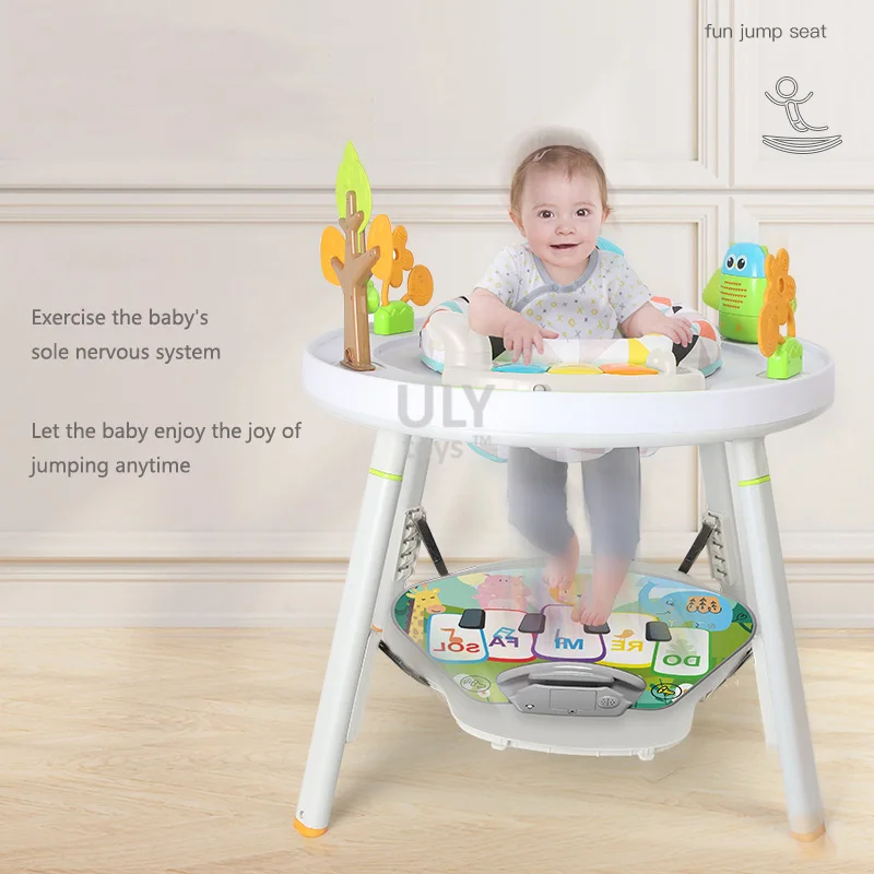 360 Degrees Rotating Multifunctional 3 in 1 Baby Jumper Music Pedal ...