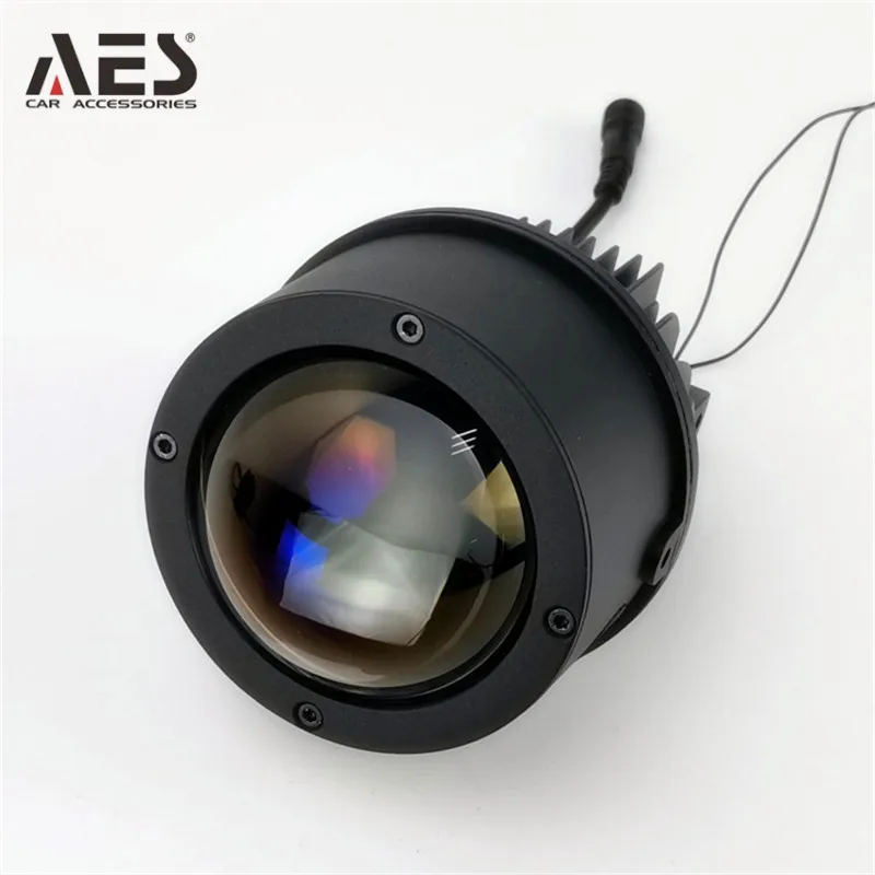 Car Accessories Aes Q8 5500k Bi Led Fog Light Tricolor High Power Foggy ...