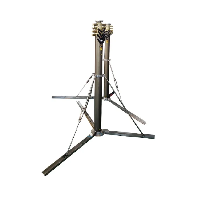 8m Communication Tower Pneumatic Telescoping Pole Electric Aluminium ...