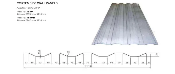 Customized Corten Steel Wall Panel for Containers & Trucks - OEM