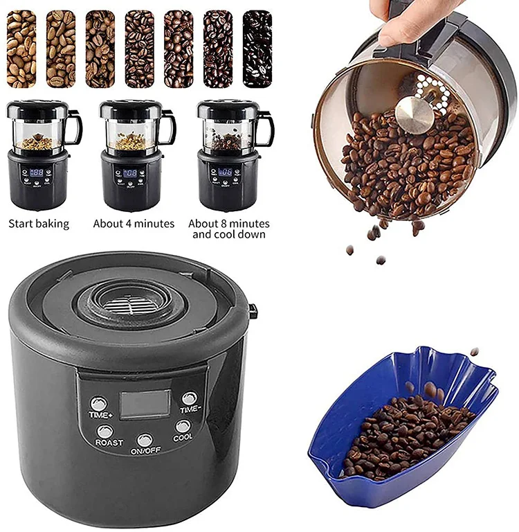 CAFEMASY 80g Home Small Automatic Air Coffee Roaster