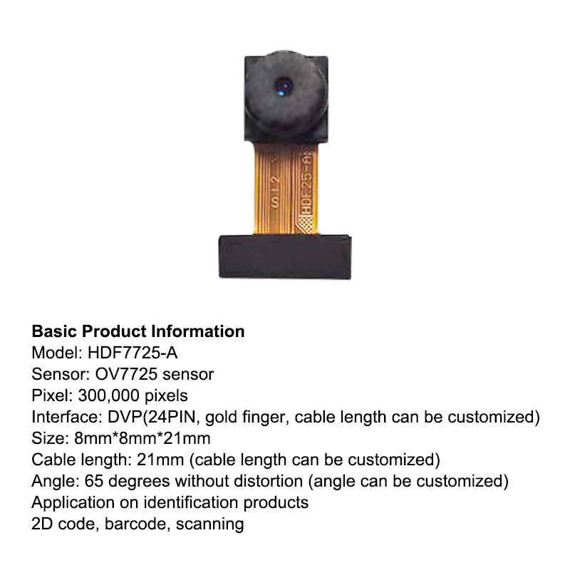 Factory Direct Supply Ov7725 Self Yuv Format Low Light Night Vision