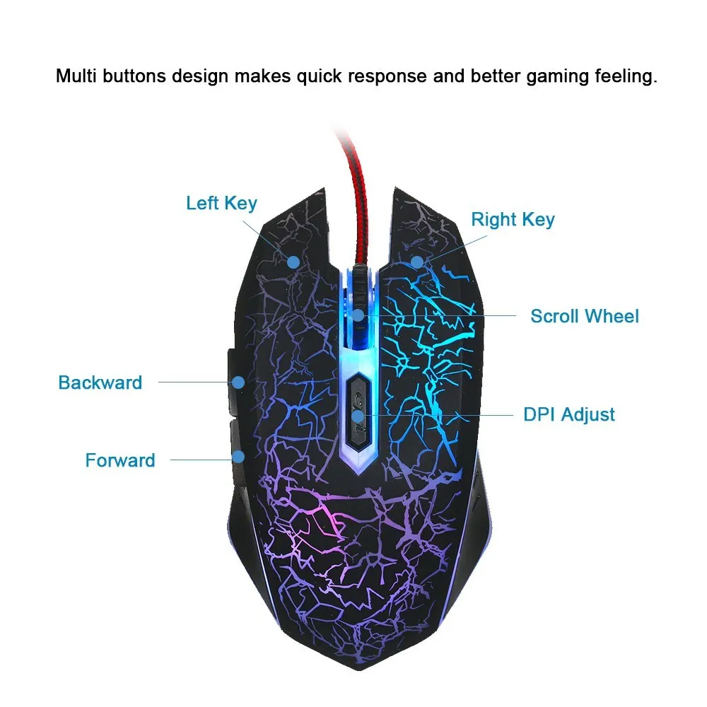 Gaming Mouse Wired Rgb Ergonomic Game Mouse - Buy Gaming Mouse ...
