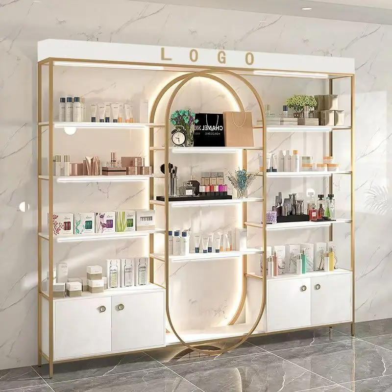 Cosmetics Display Cabinets Beauty Salon Shelves Nail Salon Display Cabinets Barber Shop Shelves ...