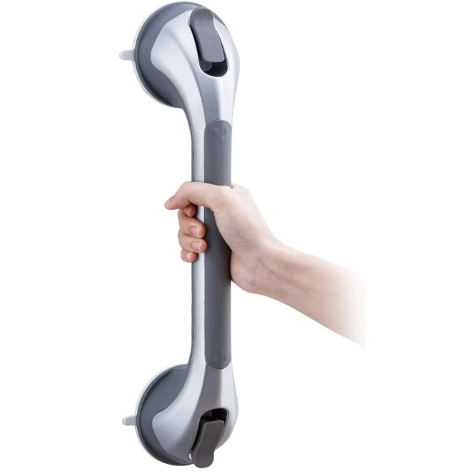 Kingze No Drilling 16 Inch Bathroom Door Grab Handle Handrail Removable ...