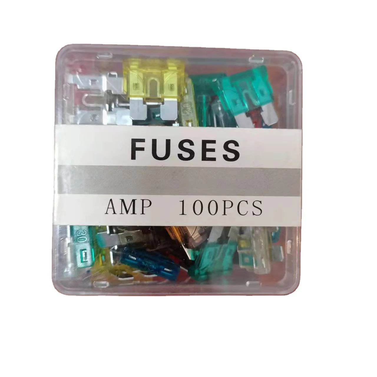 Standard Fuse 100pcs/box Factory Auto Fuse Blade Type 3a 4a 5a 10a 15a ...