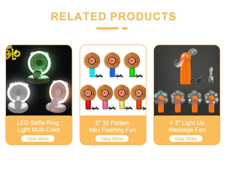Programmable LED Message Fan - Portable Battery Operated Handheld Fan ...