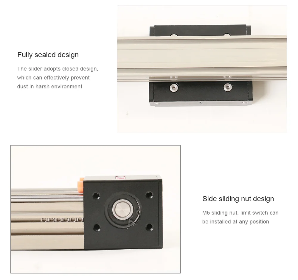 Rxp45 High-speed And Low-noise Guide Rail Dual-rail Belt-driven Linear ...