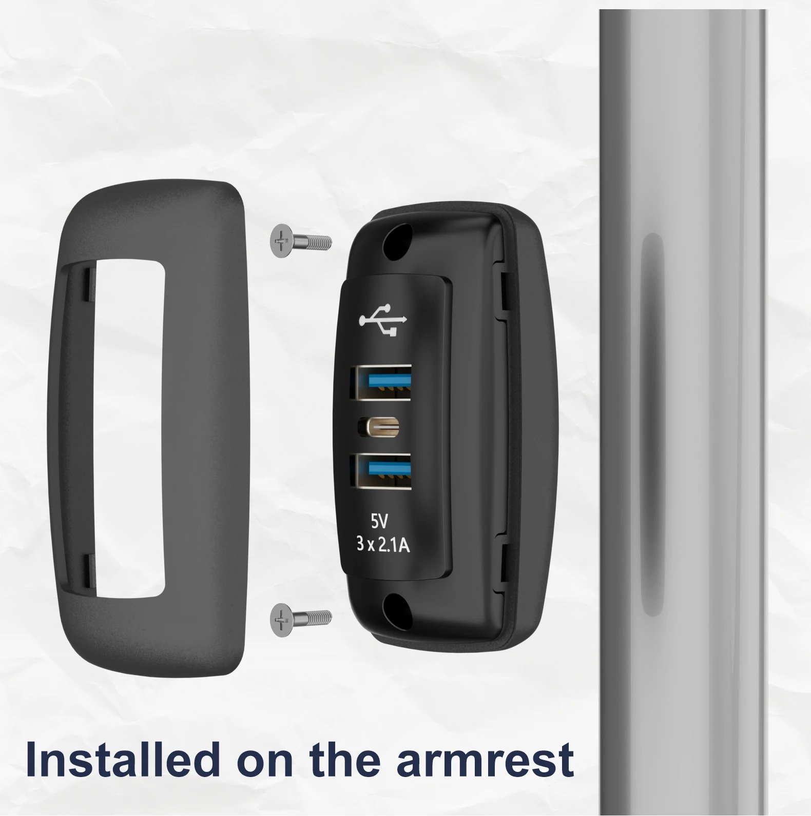 12v-24v Quick Charger Qc3.0 Type C Pd3.0 Triple Usb Car Charger Socket ...