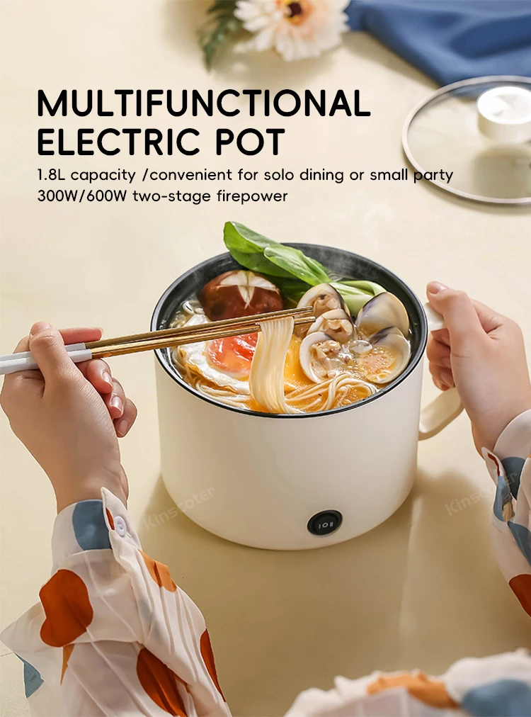 Small Portable Electric Mini Multi Cooker Kitchen Cooking Pot 1.8l ...