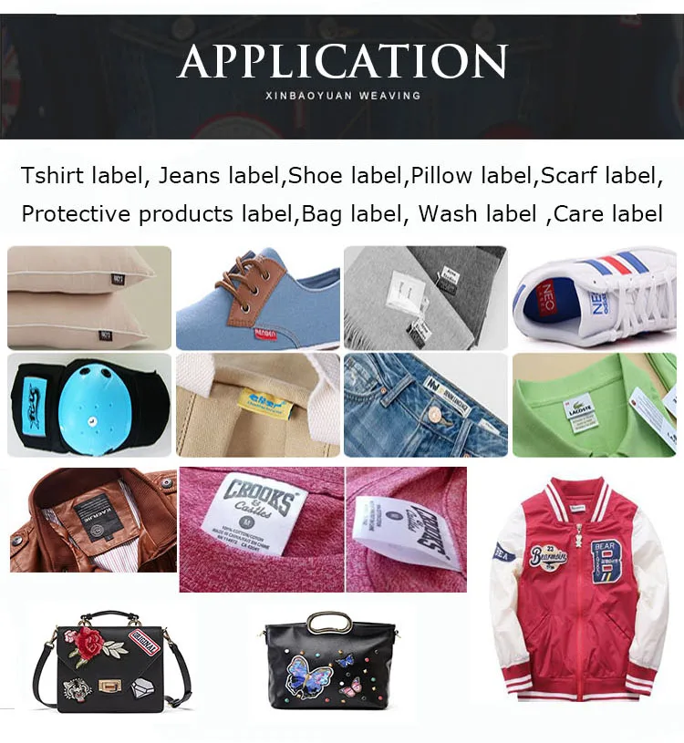 Custom Neck Labels - Embossed Silicone Logo Clothing Woven Labels