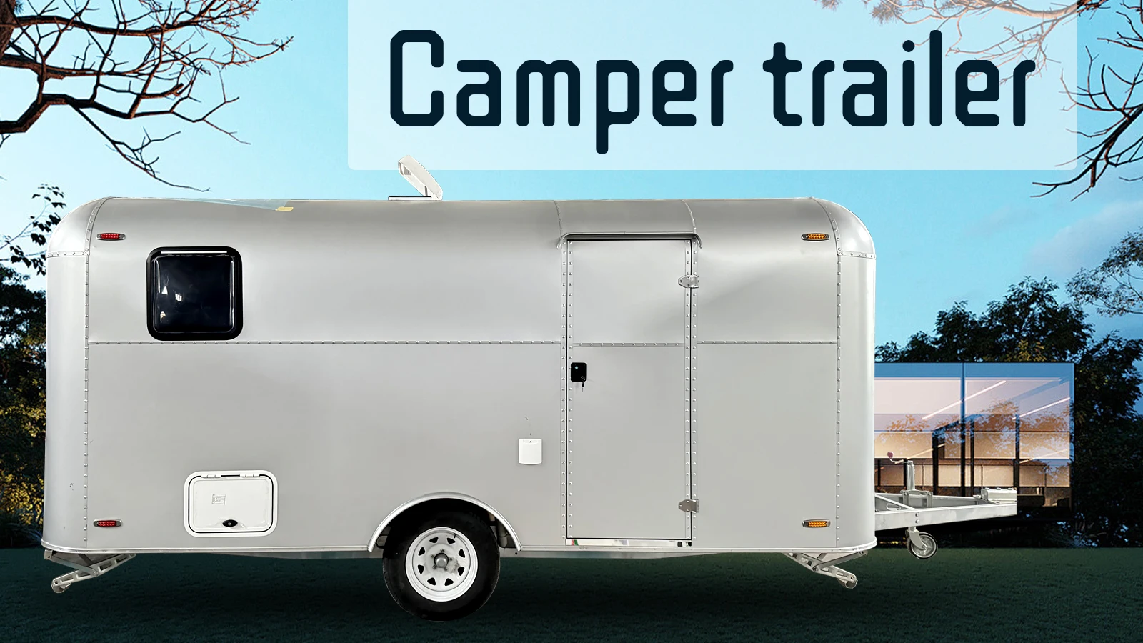 Aluminum Travel Trailer Pass Inspection Motorhome Caravan Enclosed ...