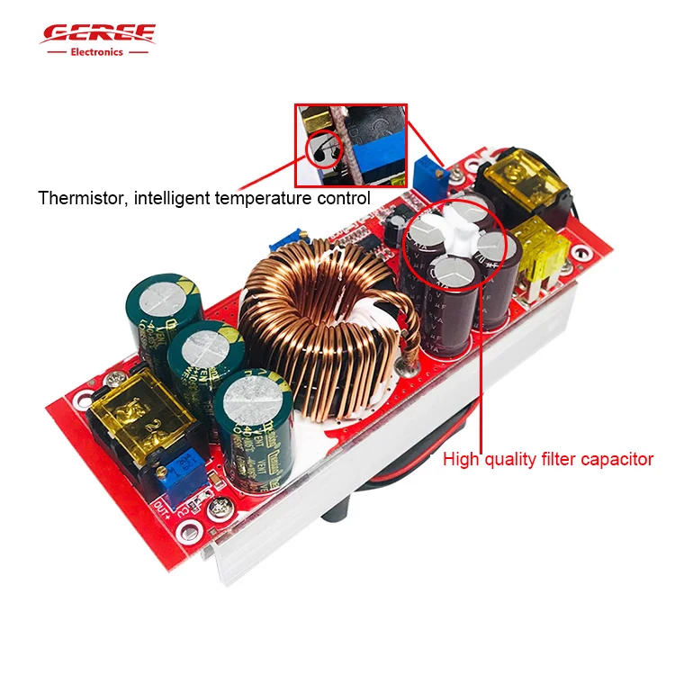 1500W 30A DC-DC Step up Boost Converter - Efficient Power Supply