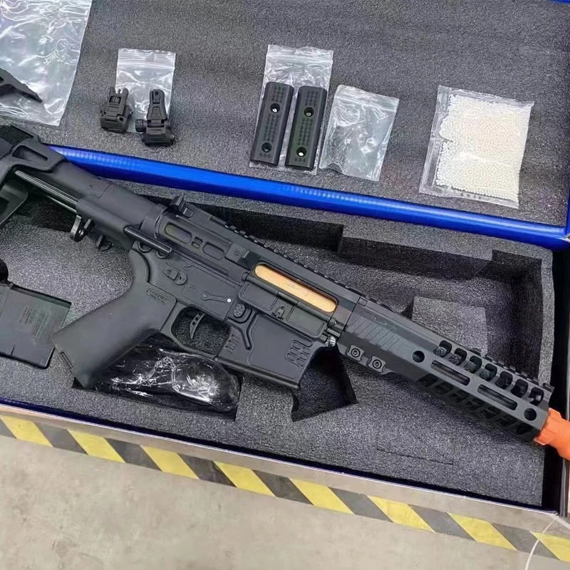 Nylon Slr Assault Rifle Metal Gear Electric Splatter Gel Ball Blaster ...