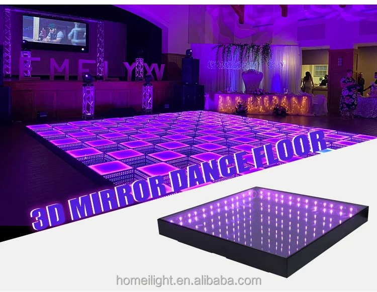 LED Dance Floor Panels - RGB DMX Uplights for Clubs, Bars & Stages - 3D ...