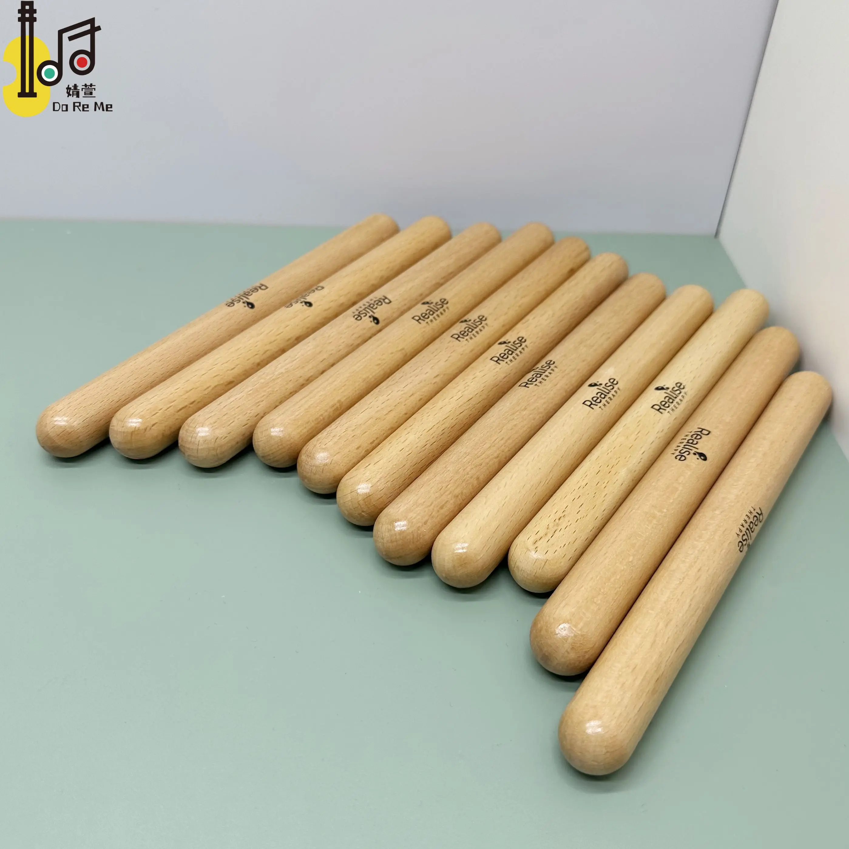 8inch Rhythem Stick Wood Claves Orff Wooden Material Musical Instrument ...