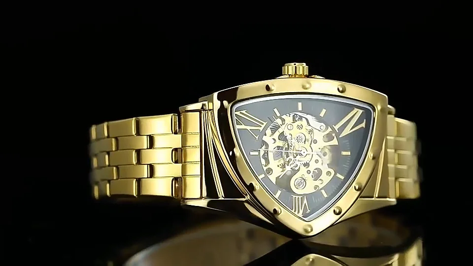 New Arrive Gold Vintage Luxury Waterproof Design Man Watch Men Wrist ...