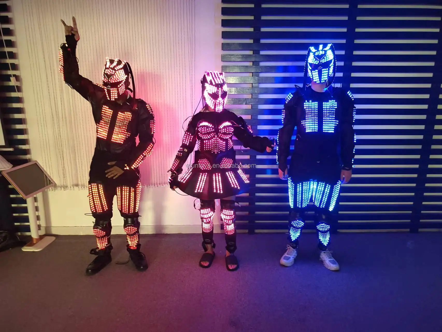 Bar LED Robot Costumes Cosplay Stage Performance Clothes Colorful ...