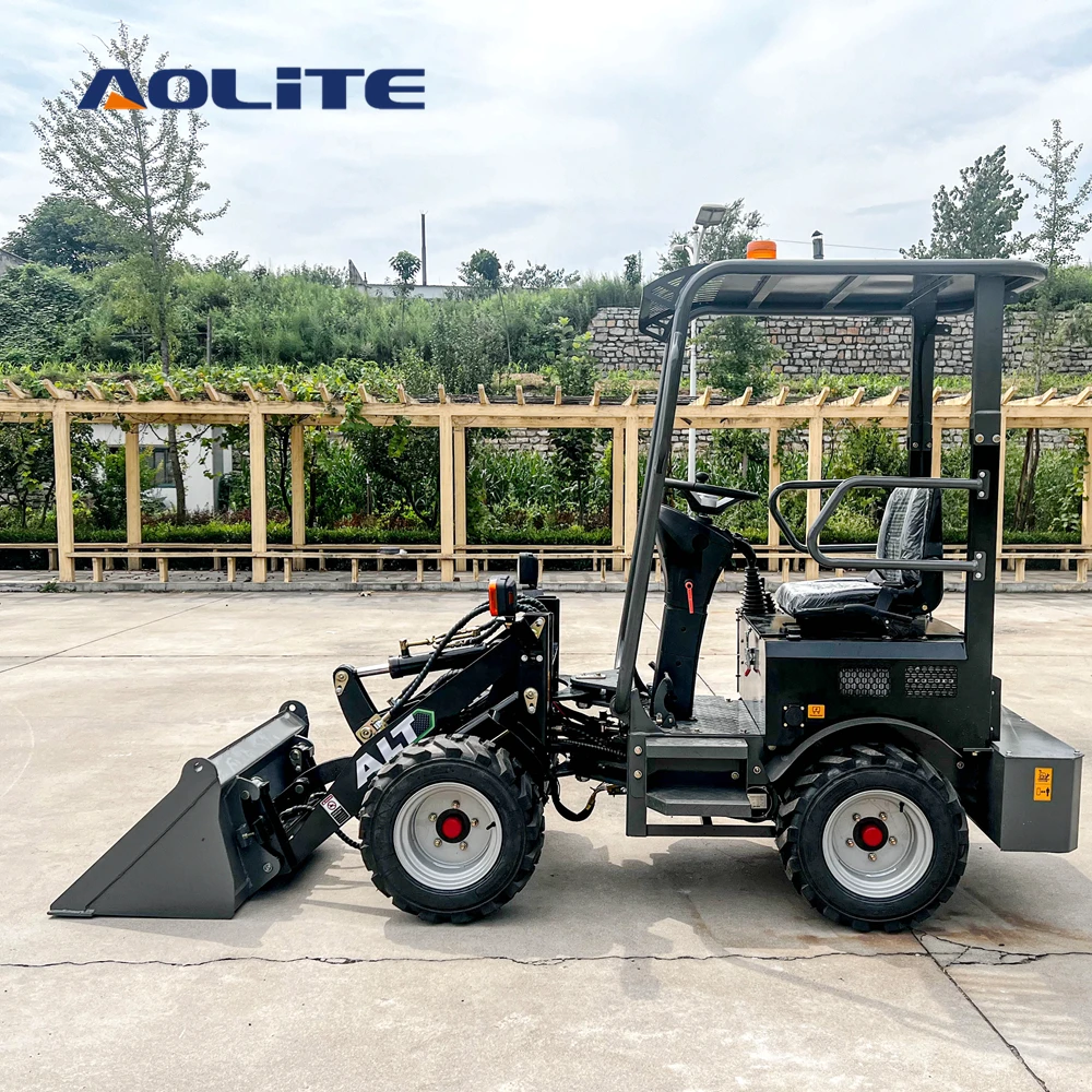 Aolite E604 Mini Electric Front Loader Forklift Wheel Loader Small ...