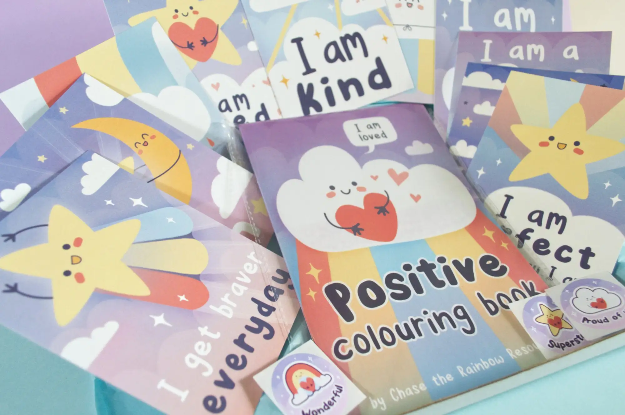 Kids Emotional Wellbeing Bundle - Affirmation Colouring Book