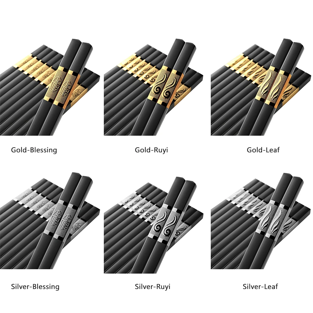 ESTICK Metal Custom Logo Black - Buy Japanese Alloy Chopsticks