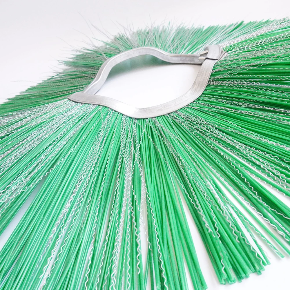 Zhenda Green Waved Convoluted Steel Wire Mixed Sweeper Replacement ...