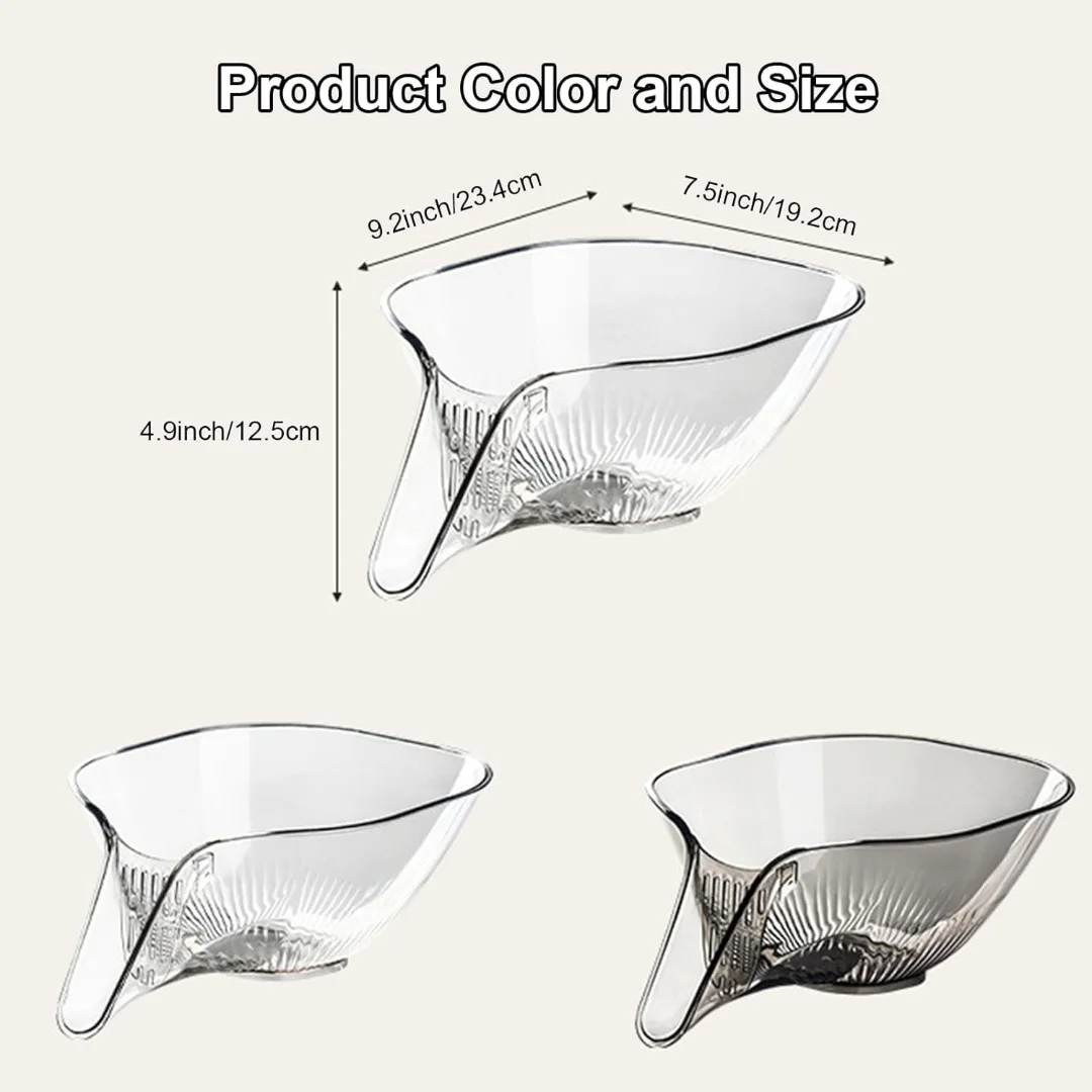 Multi Functional Drain Basket Drainage Basket Funnel Fruit Cleaning ...