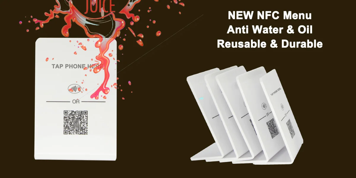 Custom Printing Acrylic NFC Table Display Stand NTAG213