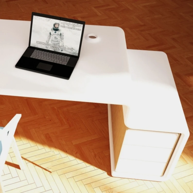 Rounded Desk Edge L Shape - Stylish & Durable Office Table