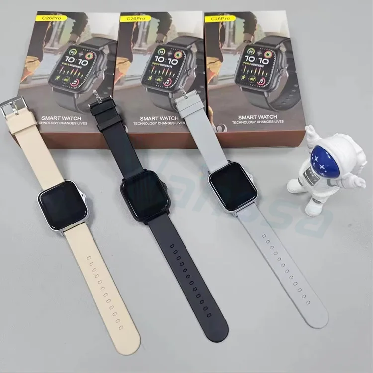 C26 PRO Smartwatch: 1.44-Inch Touch Screen Fitness Tracker, Heart Rate ...