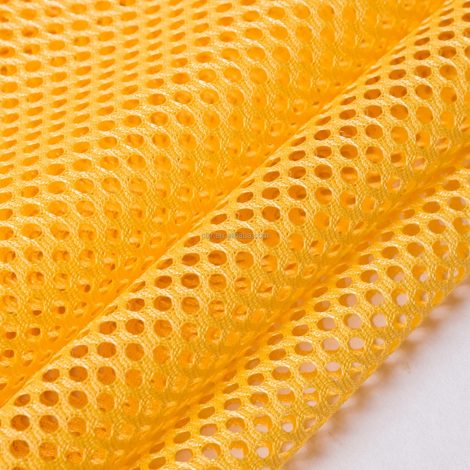 Breathable 100% Polyester Thick Hard Mesh Tulle Net Fabrics For Sport ...