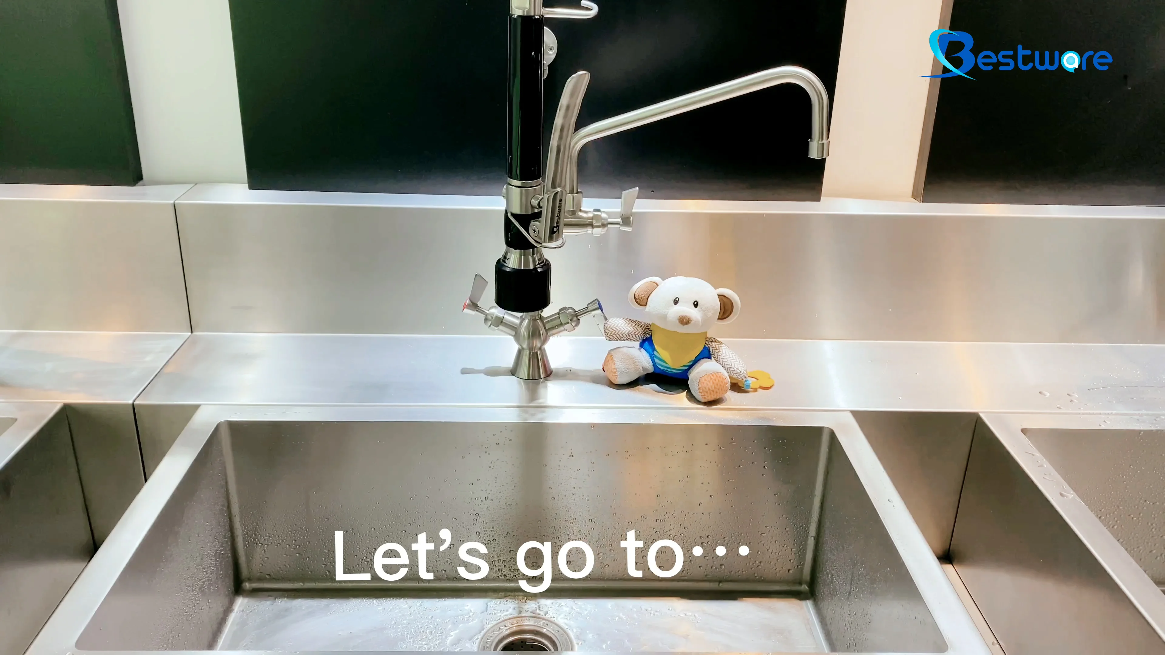 Basin Spring Loaded Brass Sink Industrial Commercial Kitchen Water ...