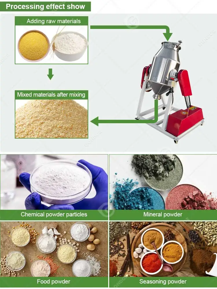 Premix Blender W-200 Double Spiral Cone Rotary Tumbling Seasoning ...