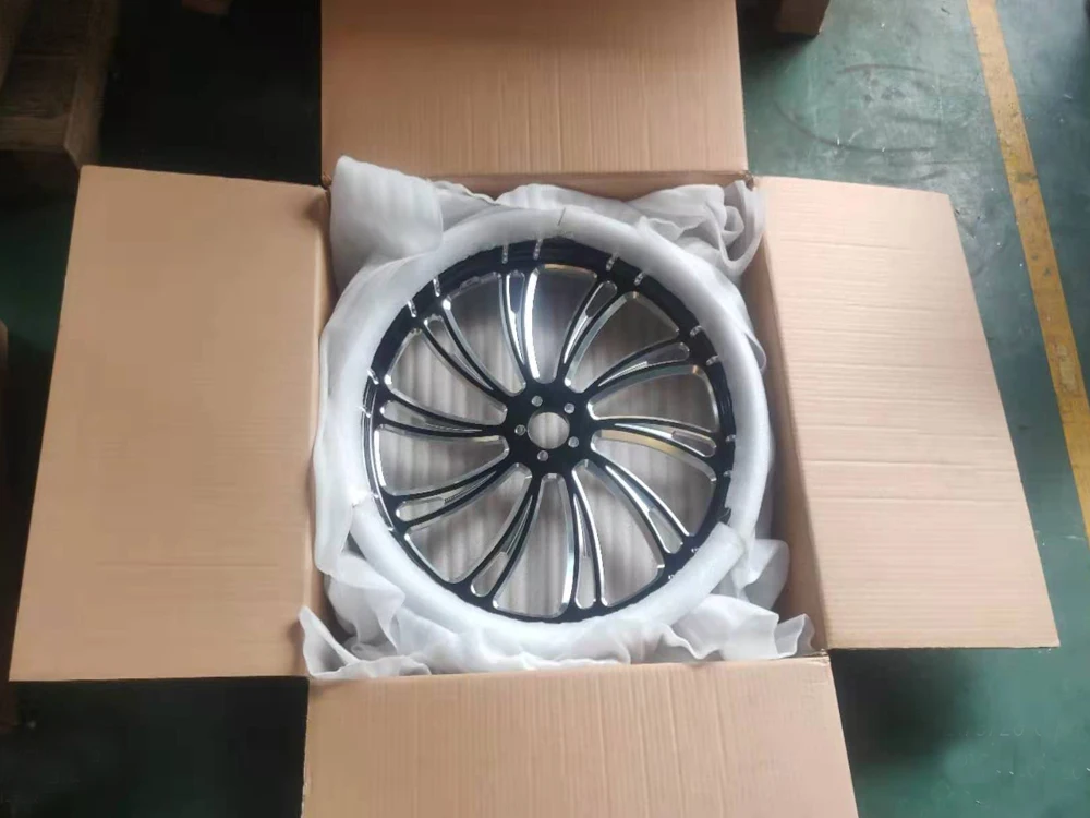 Motorcycle Front Rear Modified Wheel Rims Aluminum Alloy 18 Inch Black ...