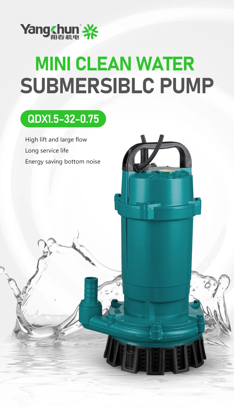 1hp Electric Clean Water Submersible Well Pump Self Cleaning Pump - Buy ...