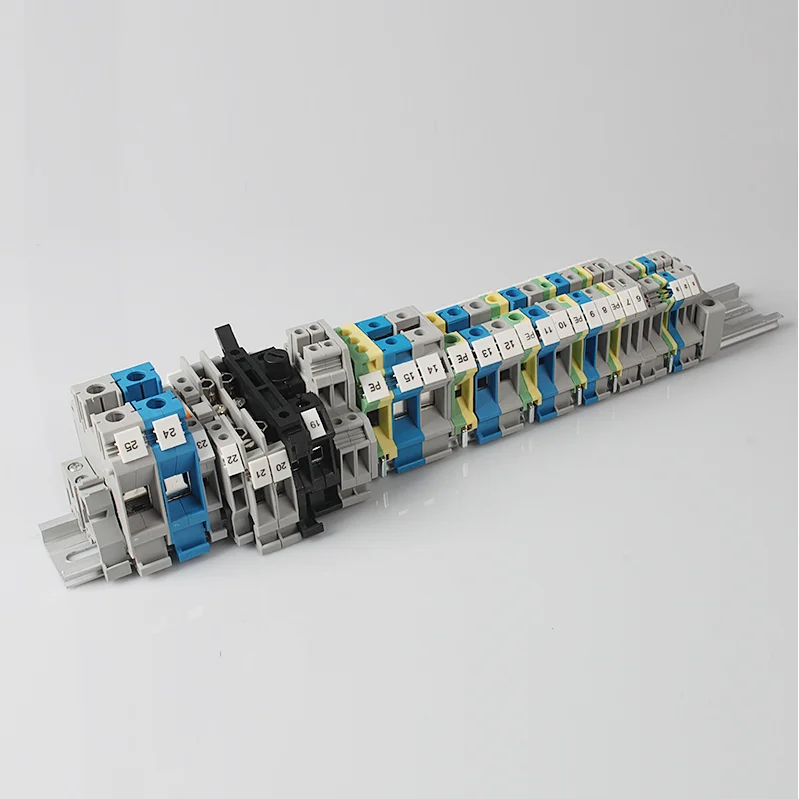 Electrical Wire Connector Knife-disconnect Screw Connection Din Rail ...