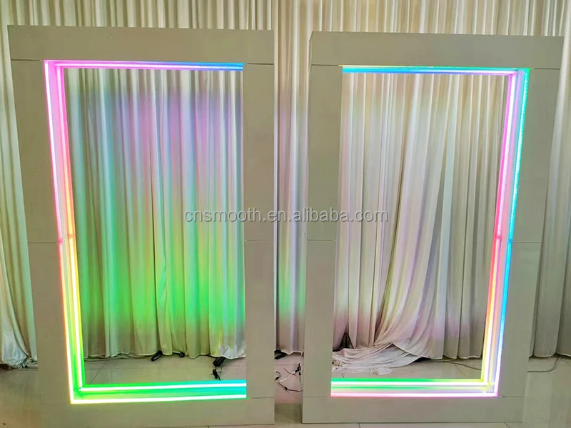 2024 New Design Led Wedding Backdrop Square Picture Photo Frame Arch ...