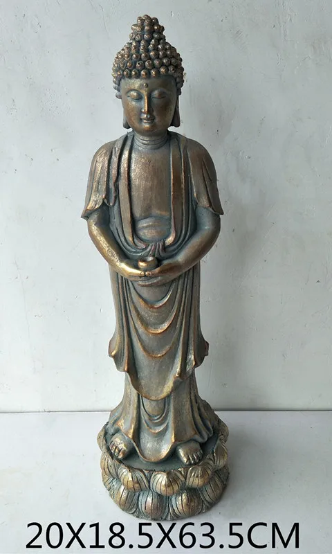 Bronze Big MGO Resin Buddha Head Statue Indoor and Outdoor Garden ...