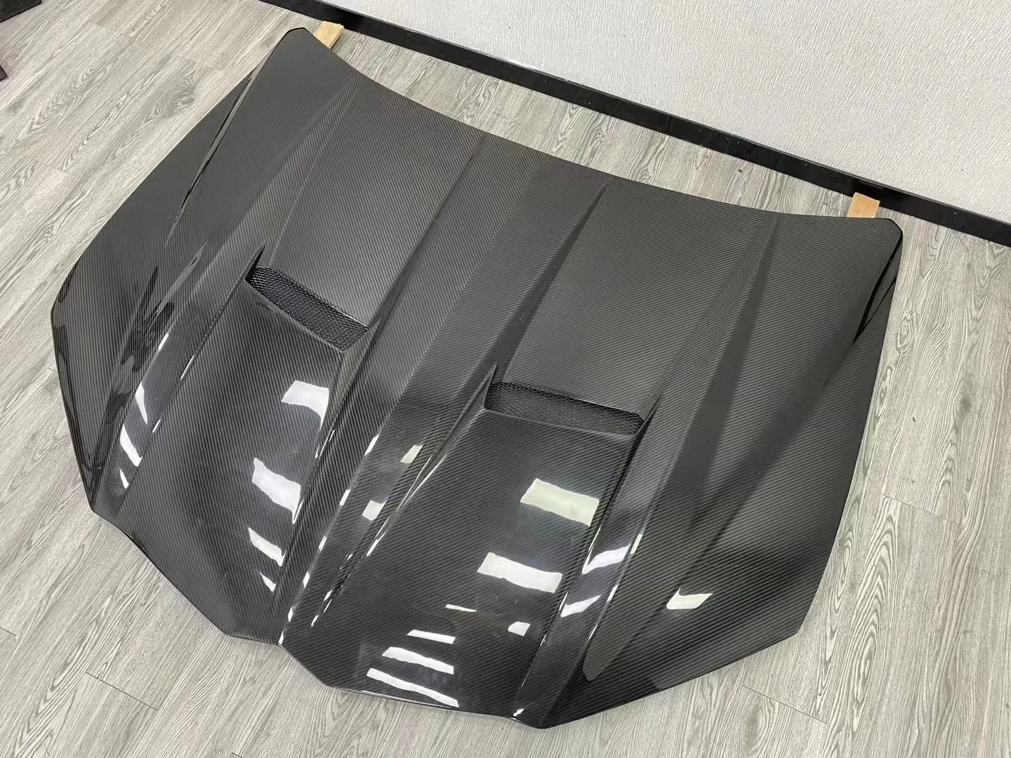 Carbon Fiber Bonnet Front Spoiler Canards Bonnet Side Skirts Rear ...