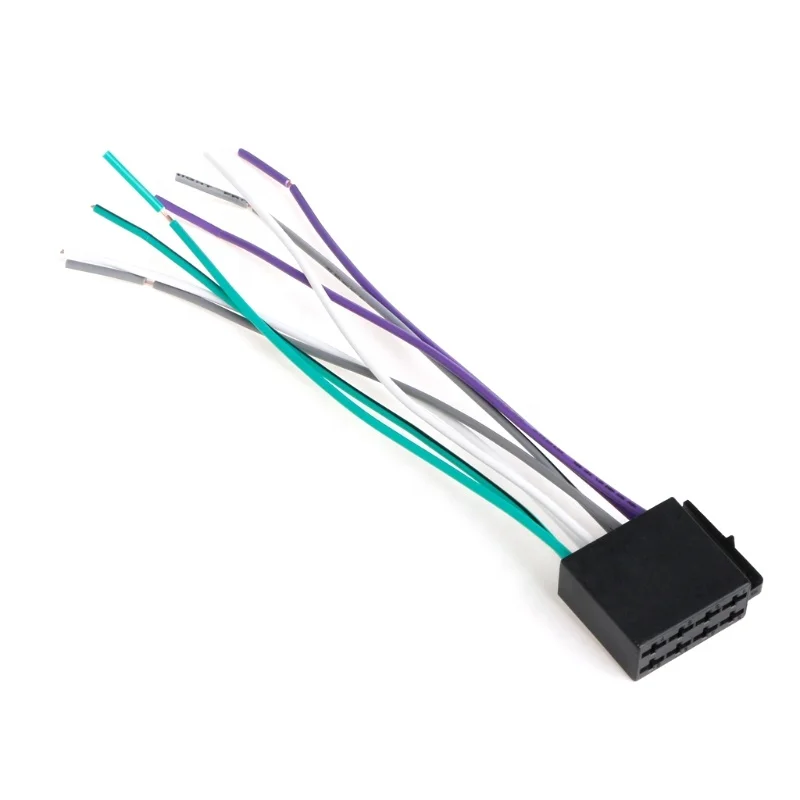 Universal ISO Wiring Harness Car Radio Adapter Connector for VW Audi ...