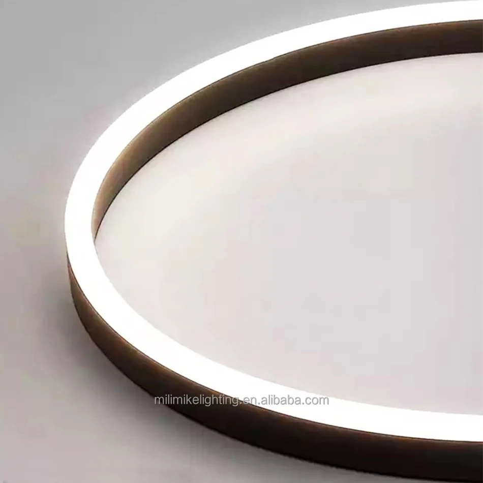 Luxury Kitchen Island Wood Circular Pendant Lights 45cm