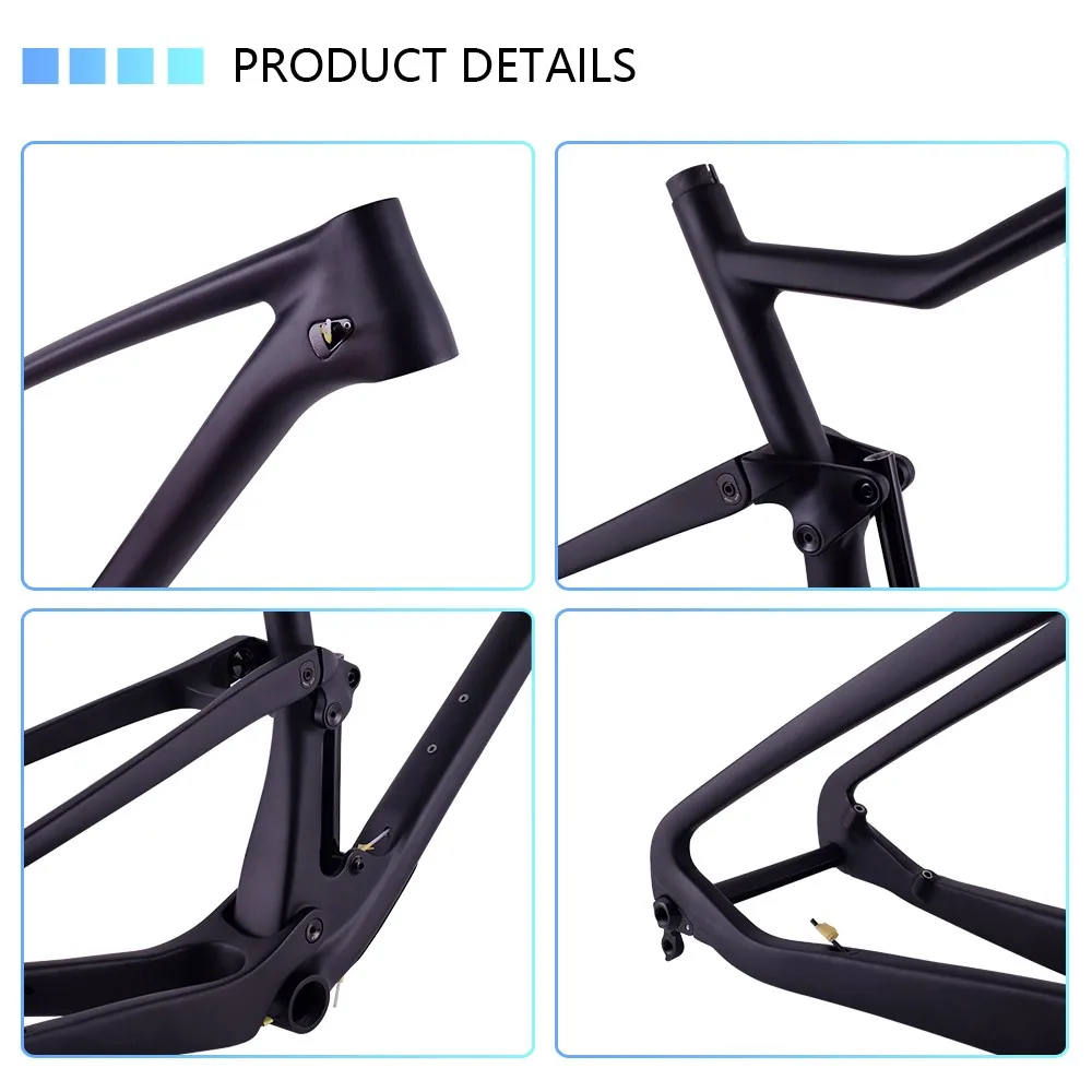 Trifox T1000 Full Carbon Mtb Frame 29er Travel 160mm Internal Cable ...