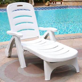 Outdoor Swimming Pool Beach Chair Plastic Folding Chairs Indoor ...