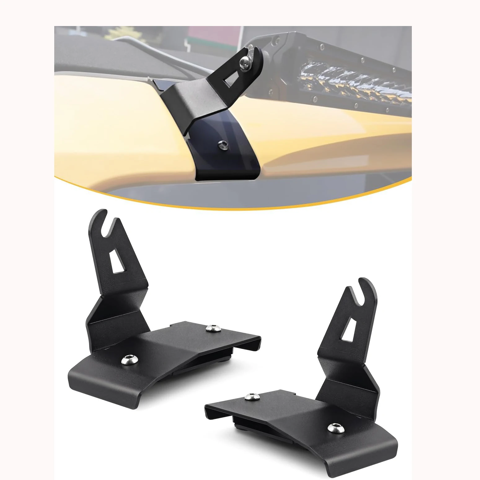 42inch Curved Led Roof Light Bar Kit Mounting Bracket Bronco 2021-2024 ...